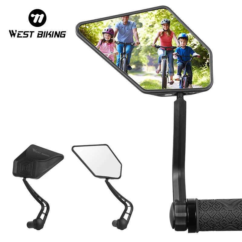 WEST-BIKING-Universal-Bike-Rearview-Mirror-360-Degree-Adjustable-Rear ...