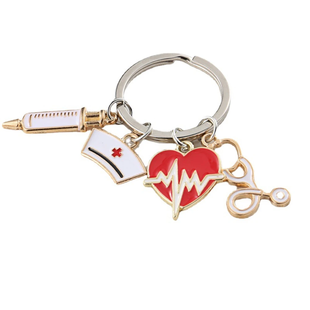 New-Doctor-Keychain-Medical-Tool-Key-Chain-Heartbeat-Stethoscope ...