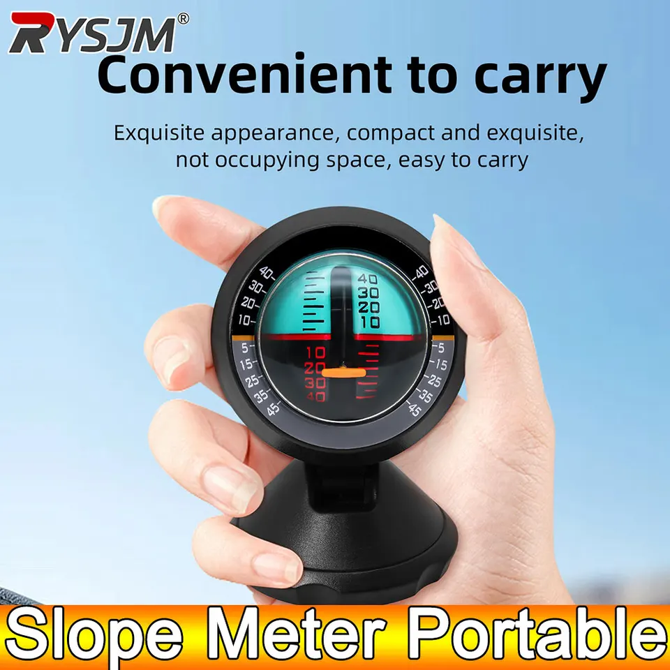 1x Off Road Car Digital Inclinometer Guage Tilt Indicator Angle Level ...