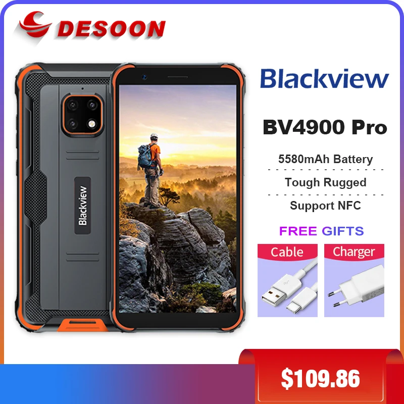 Blackview teléfono inteligente BV4900 Pro, 4GB RAM, 64GB rom, Octa Core ...