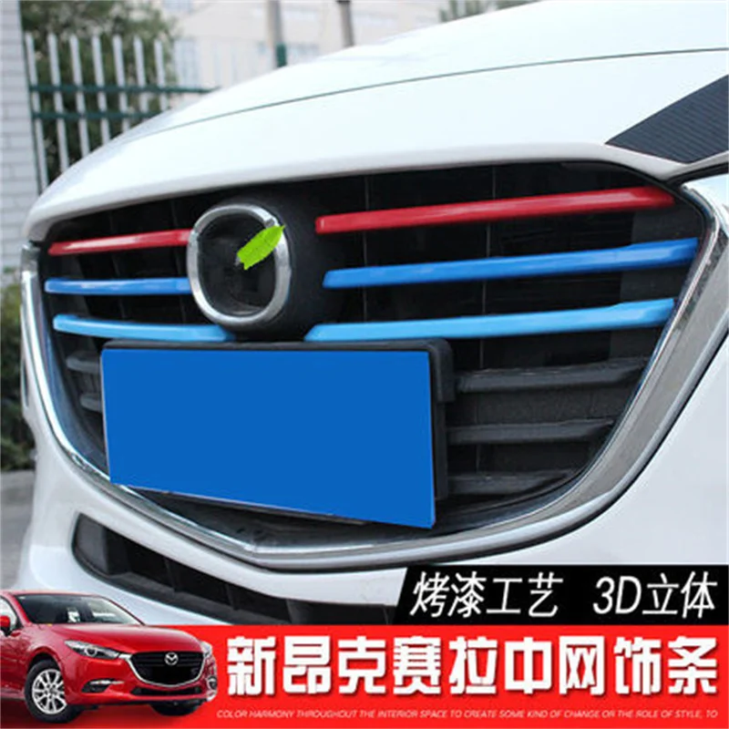 Abs-chrome-auto-frente-centro-grade-capa-corrida-tiras-de-grade-trims ...