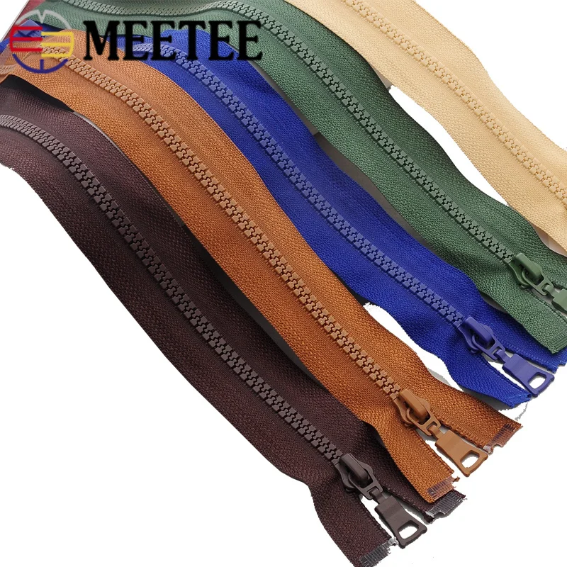 5pcs Meetee 5# Resin Zippers Close-end 15-25cm Open-end 30-90cm Zip ...