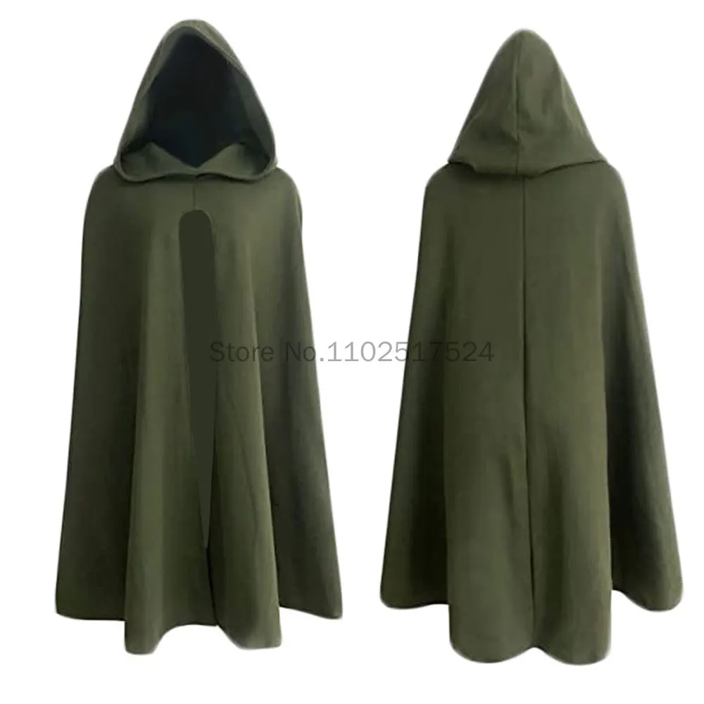 Medieval-Fashion-Gothic-Hooded-Cloak-For-Men-Women-Black-Sleeveless ...