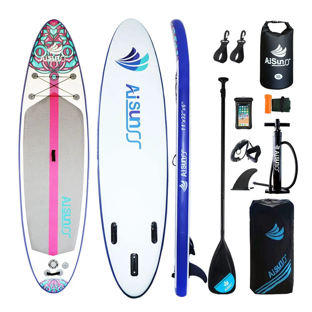 Inflatable Stand Up Paddle Board Sup Surfboard, Water Sports, Foldable ...