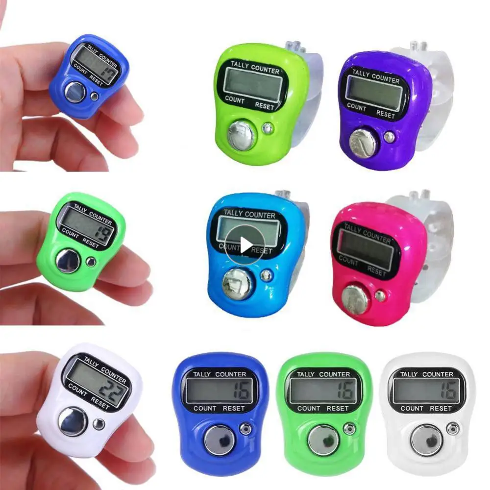 Electronic Digital Finger Ring Tally Counter Hand Held Knitting Row ...