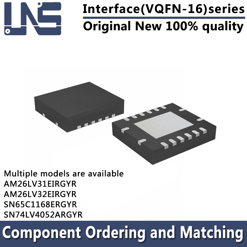 1PCS-AM26LV31EIRGYR-AM26LV32EIRGYR-SN65C1168ERGYR-SN74LV4052ARGYR-VQFN ...