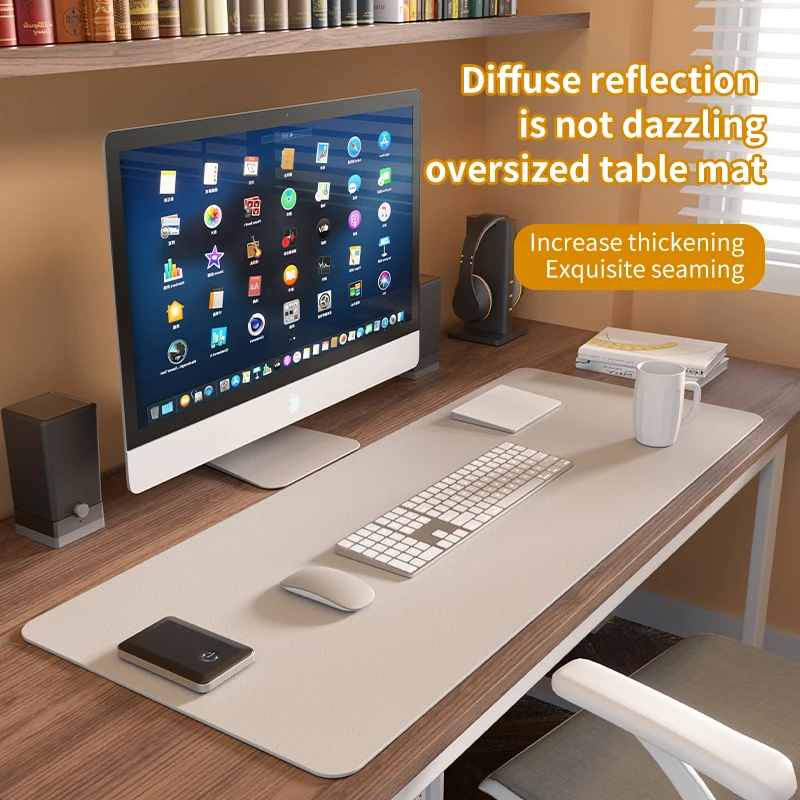 Home-Office-Large-Mouse-Pad-Gamer-Waterproof-PU-Leather-Desk-Mat ...