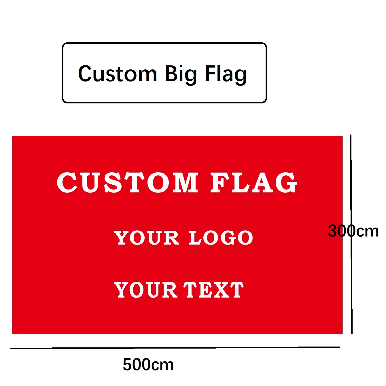 Large Customized Banner 300x500cm Single-Sided Printed Bright Colors ...