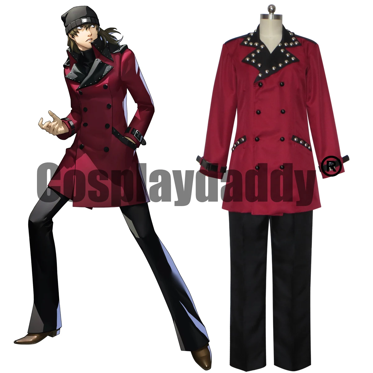 IN STOCK Shinjiro Aragaki Shinjirou Cosplay Costume Anime Game Red ...