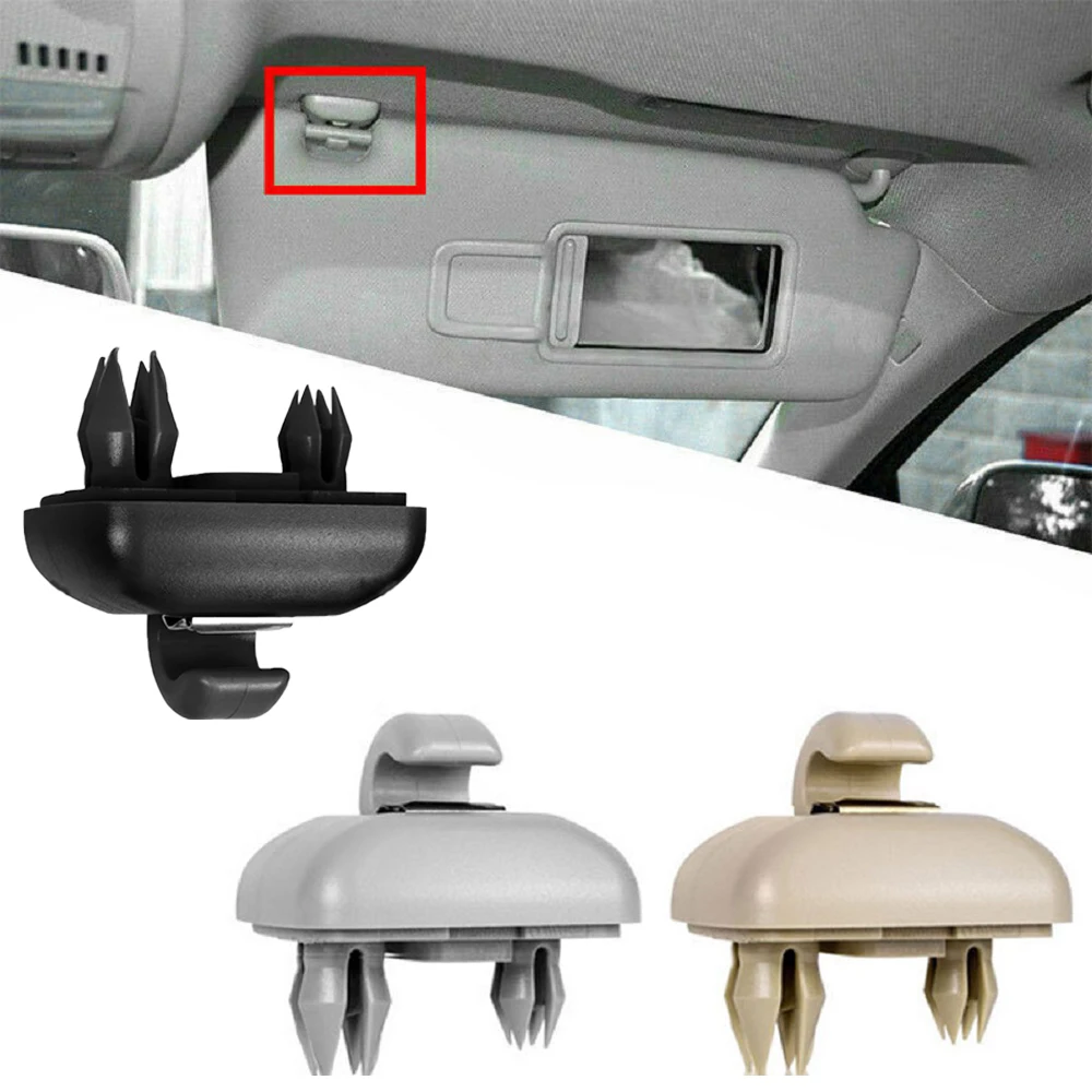 2PCS Car Interior Sun Visor Cap Clip Hook Fixing Clips For AUDI A1 A3 ...