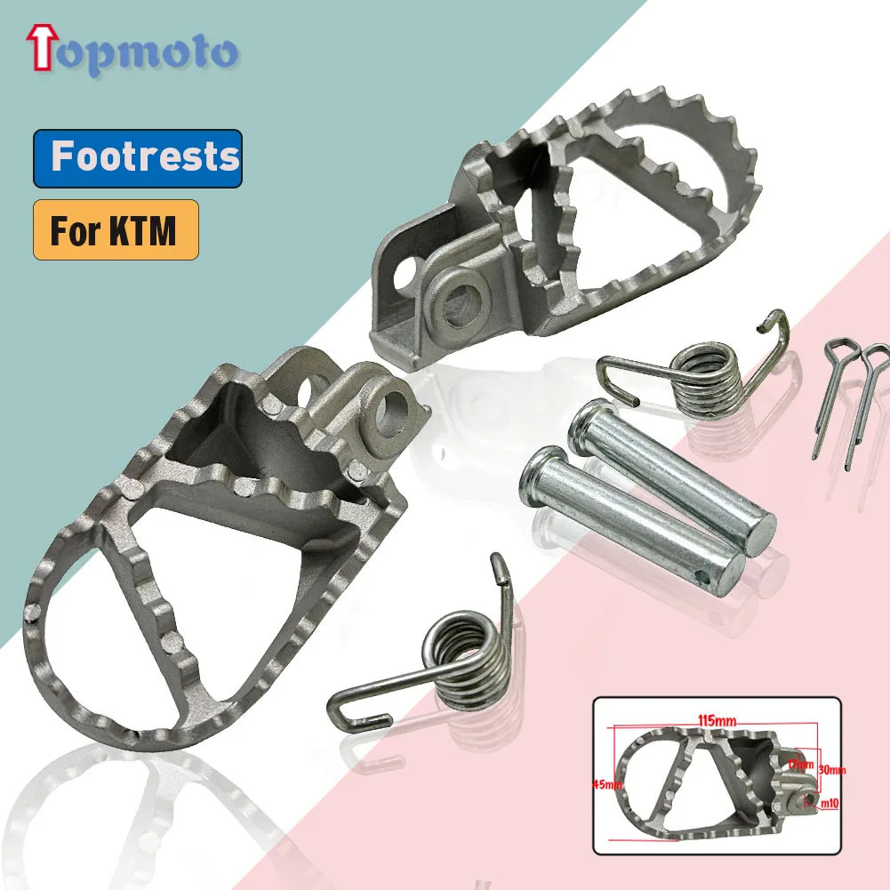 New-Motorcycle-Footrests-Foot-Peg-Pit-Dirt-Bike-Aluminum-Front ...