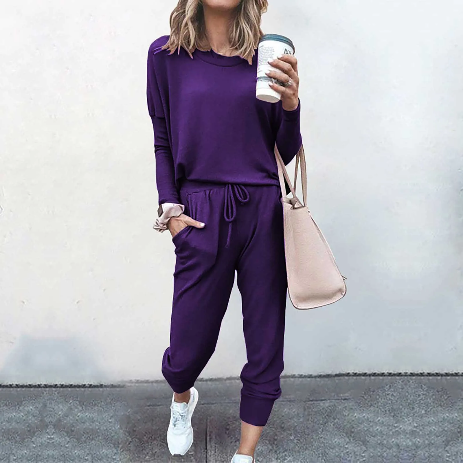 Conjunto-de-dos-piezas-para-mujer-traje-deportivo-de-manga-larga ...