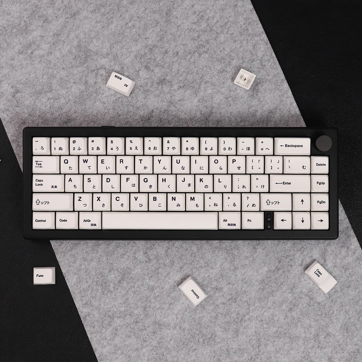 Minimalist-White-Large-Set-Keycaps-PBT-Keycap-Japanese-Custom ...