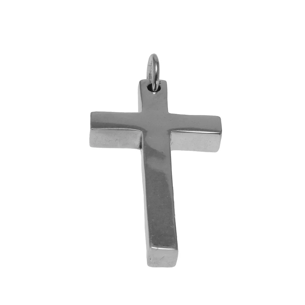Real-Solid-925-Sterling-Silver-Cross-Pendant-For-Men-And-Women-Smooth ...