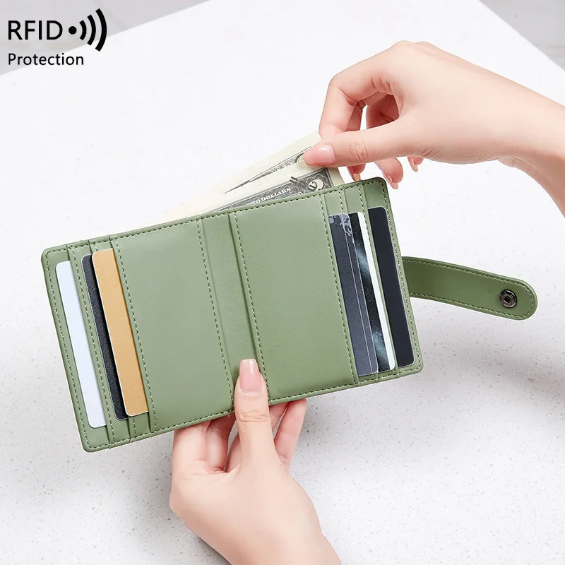 RFID-Blocking-Anti-theft-Wallet-ID-Credit-Card-Holder-PU-Leather-Wallet ...