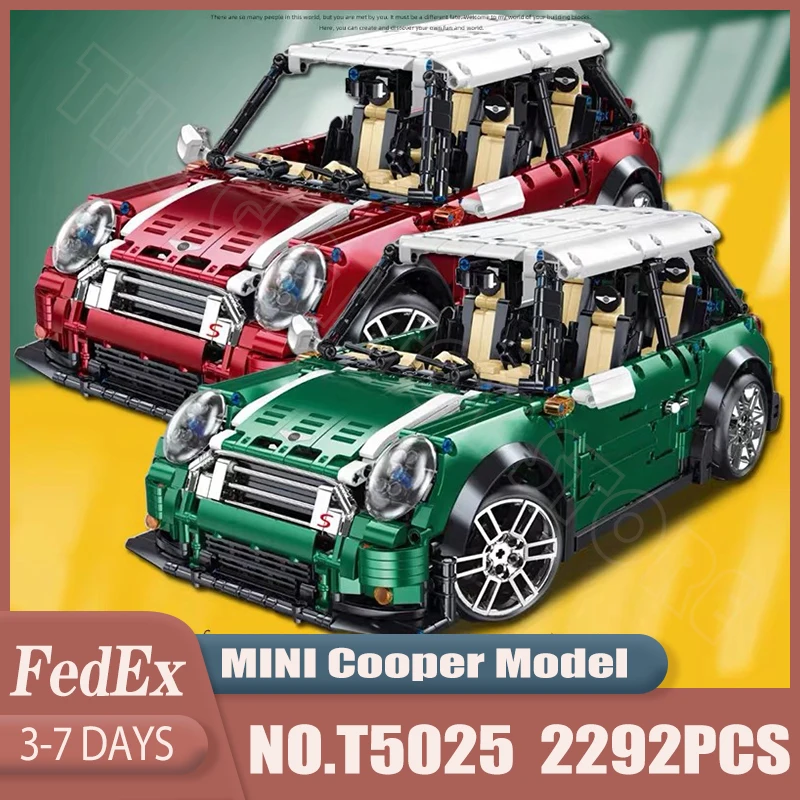 Mini Cooper Build Block | Brick Block Mini Cooper | Building Block ...