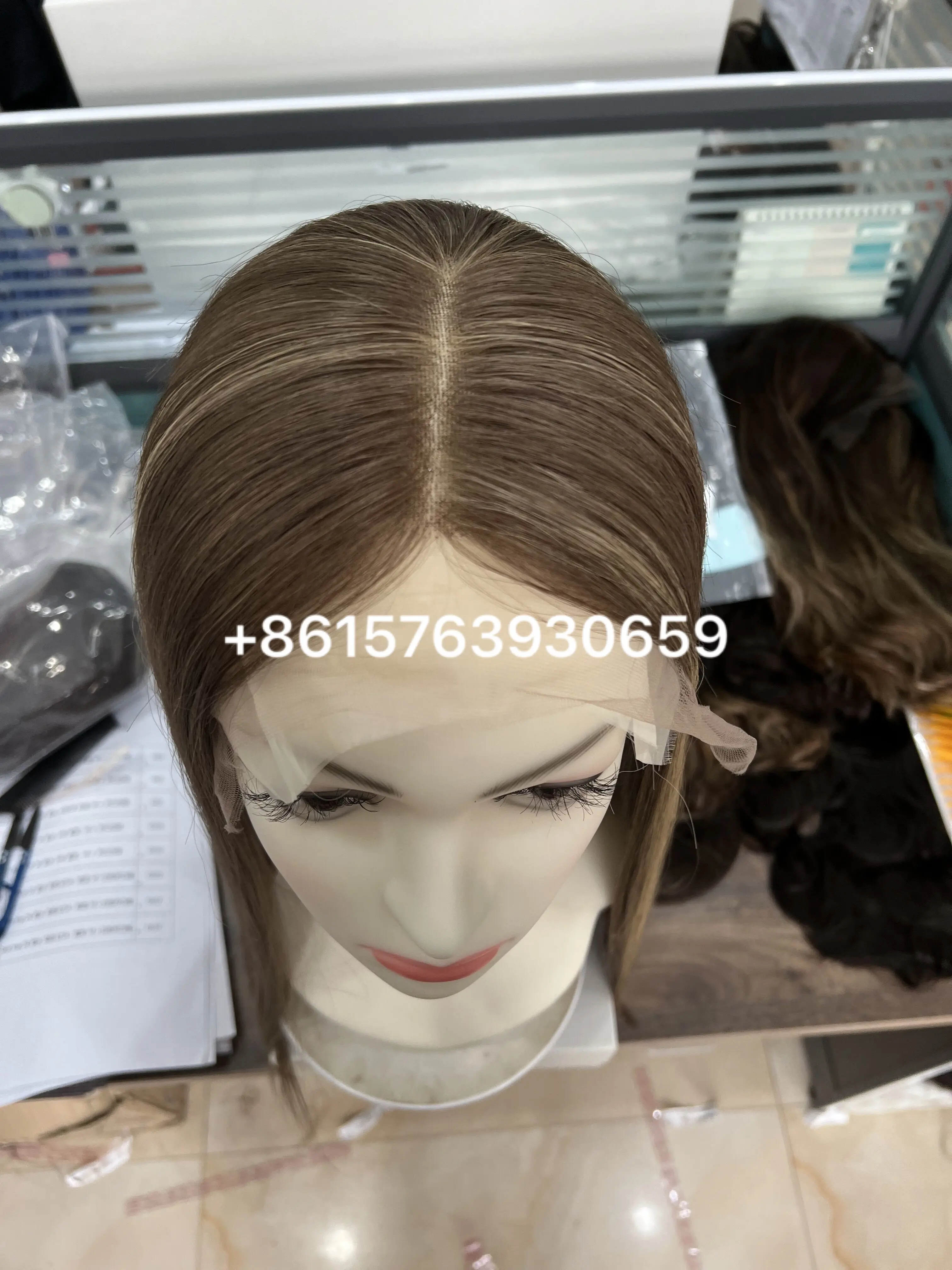 Lace top 24inches 4/8/18 color more stock European virgin hair Sheitel ...