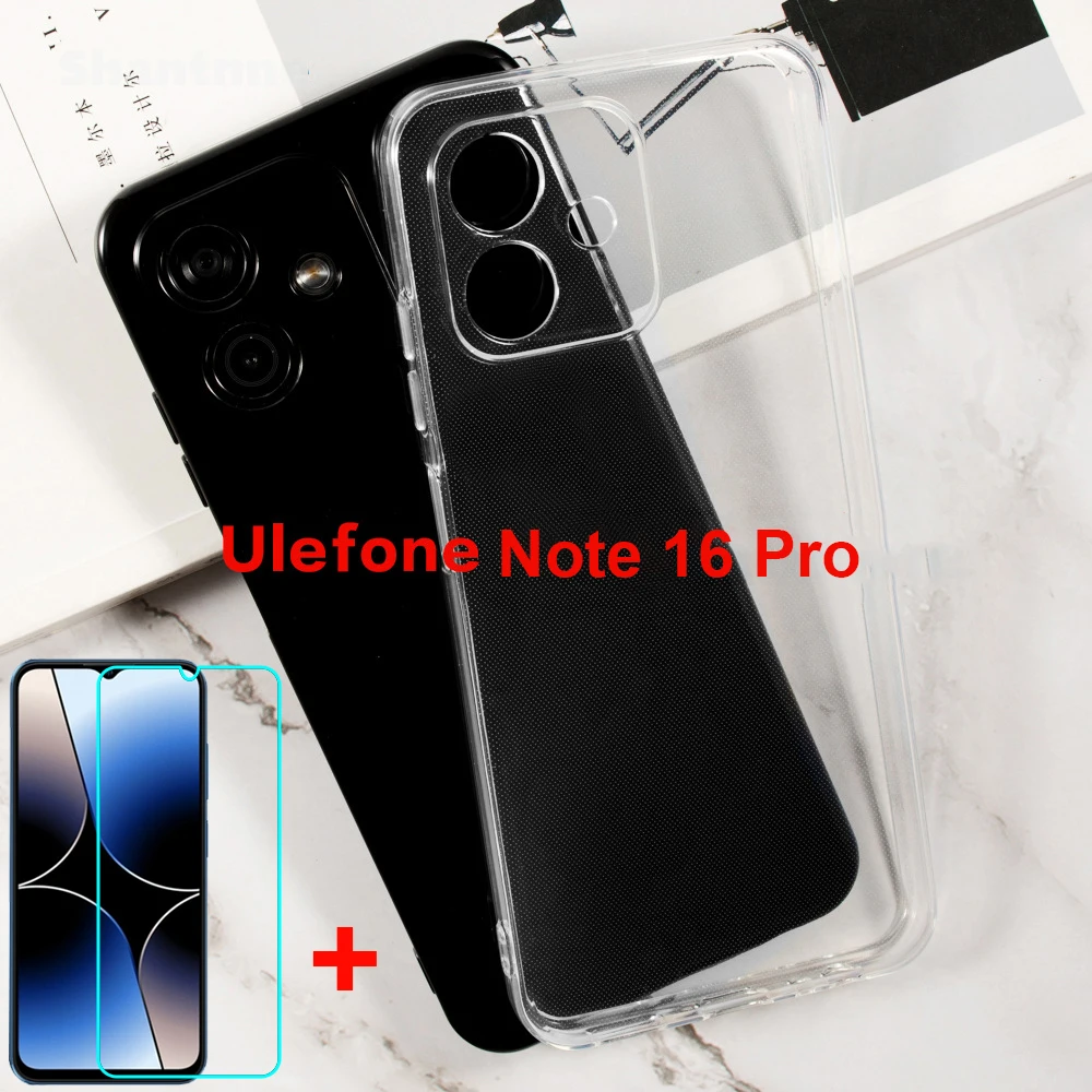 2in1-Glass-Cover-For-Ulefone-Note-16-Pro-Case-Silicone-Bumper-Shell ...