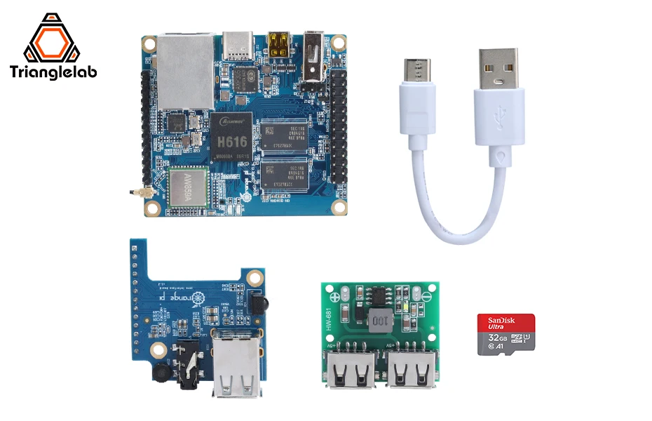 Trianglelab-orange Pi Zero Kit 1g Wifi Executar Klipper Firmware Octoprint Mainsail Ui Fluido ...