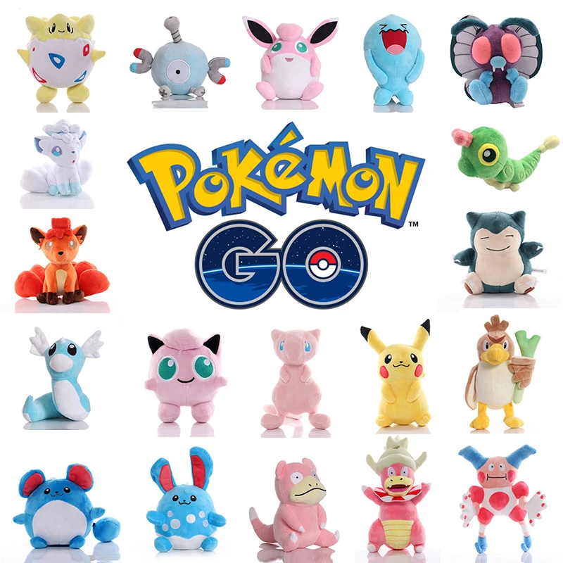 20cm-Pokemon-Caterpie-Mew-Vulpix-Plush-Toy-Squirtle-Pikachu-Bulbasaur ...