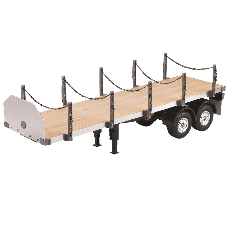 [HERCULES HOBBY] TAMIYA 1 14 Scale 2 Axle Pipe Flatbed Semi-Trailer ...