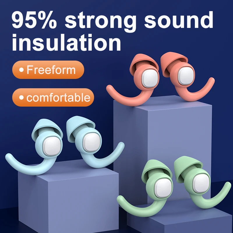 3-Layers-Portable-Earplugs-Sound-Reduction-Plug-Ear-Hearing-Protection ...