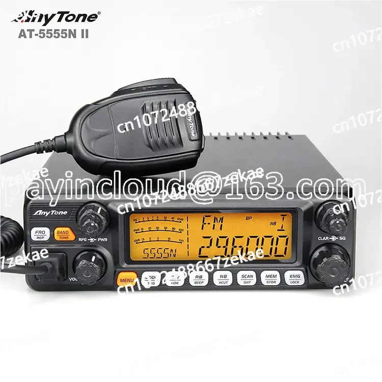 AnyTone-Long-Range-CB-Radio-R-dio-montado-em-ve-culo-5555N-II-60W-SSB ...