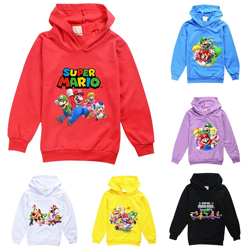 Sudadera-con-capucha-de-Super-Mario-Bros-ropa-de-princesa-Peach-Luigi ...