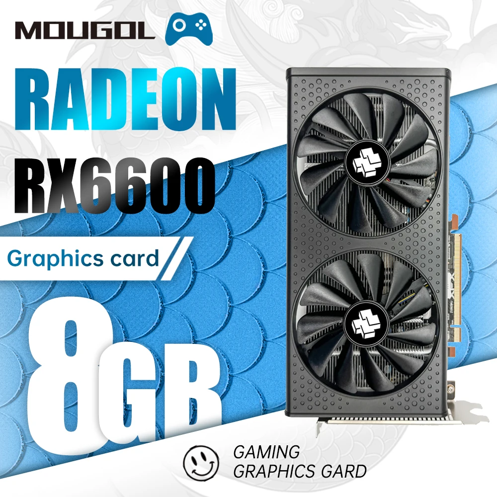 MOUGOL-AMD-Radeon-RX6600-8GB-gaming-graphics-card-GPU-128BIT-GDDR6-HDMI ...