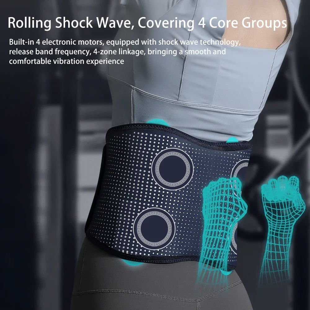 Electric Waist Massager Vibration Airbag Back Lumbar Muscle Relaxation ...
