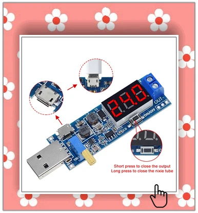 Модуль USB Power Boost Line DC 5V to DC 9V / 12V Step UP | AliExpress