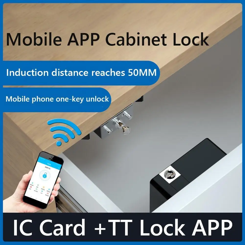 T8-Invisible-Cabinet-Lock-Intelligent-IC-Card-TTLock-APP-Cabinet-Locker ...