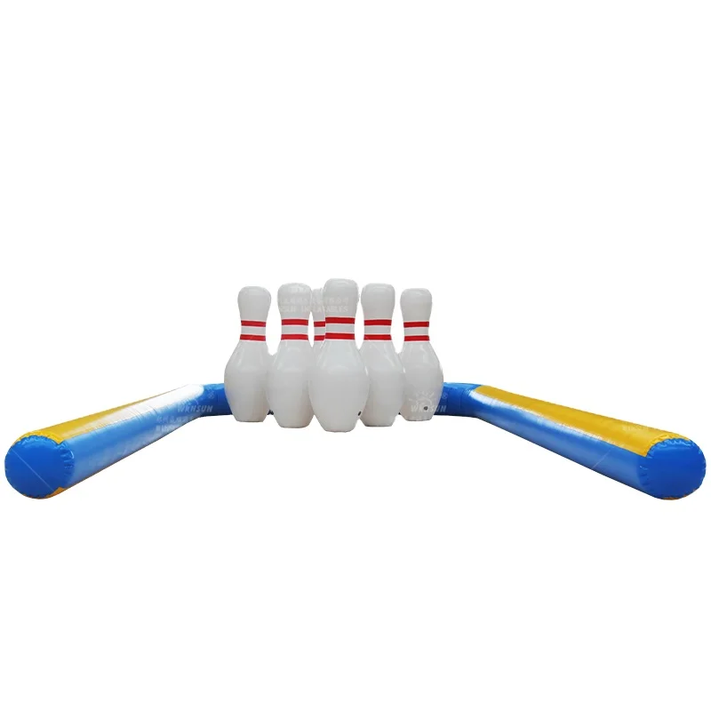 Inflatable Human Bowling Game Alley Giant Inflatable Bowling Pins for ...