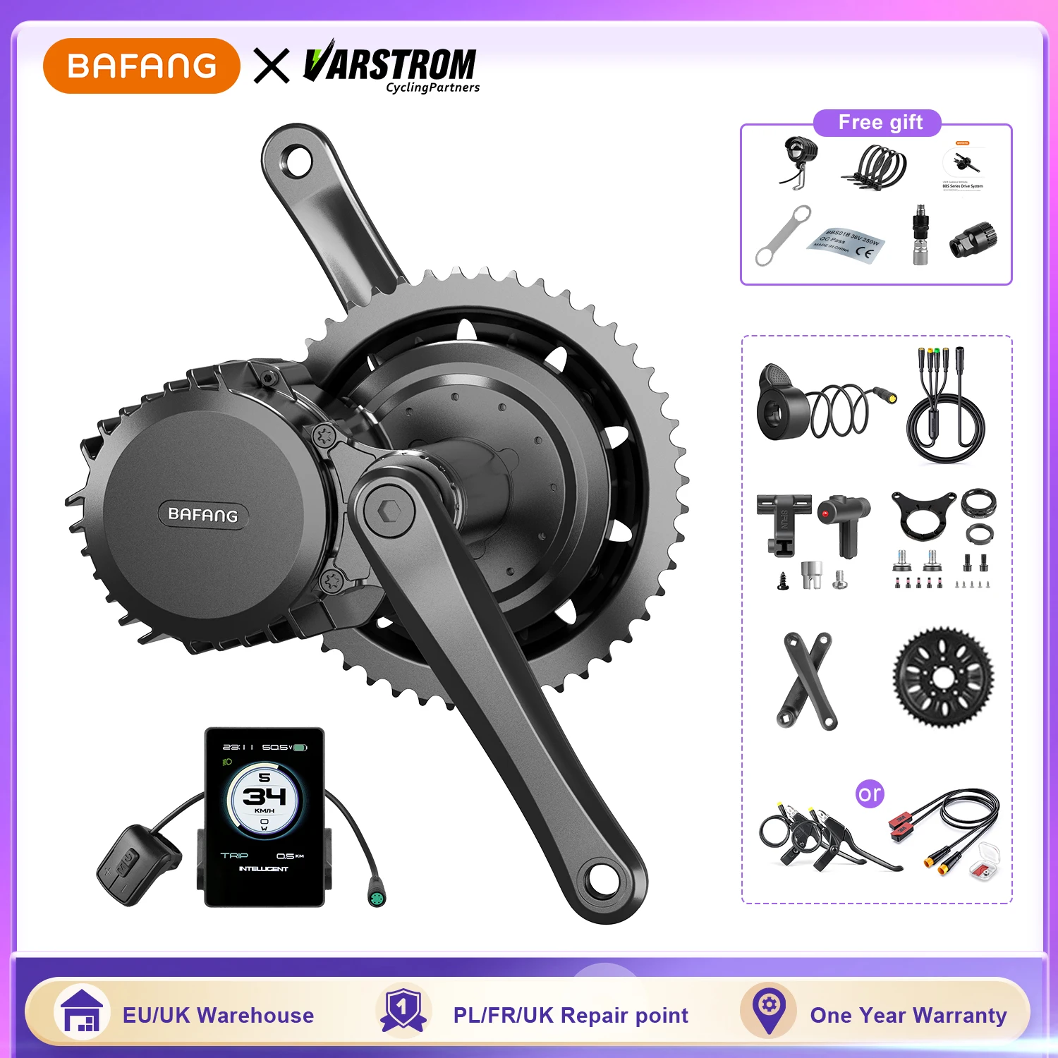 BAFANG-Mid-Drive-Motor-BBSHD-BBS02B-BBS01B-250W-350W-1000W-750W-500W ...