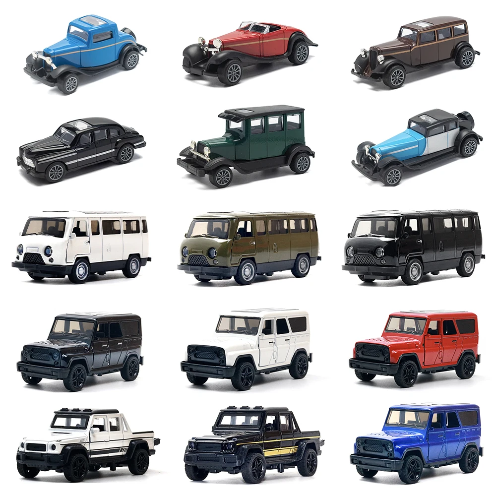 1-43-Alloy-Vintage-VAN-OFF-ROAD-PICK-UP-Diecast-Car-Model-Classic-Pull ...