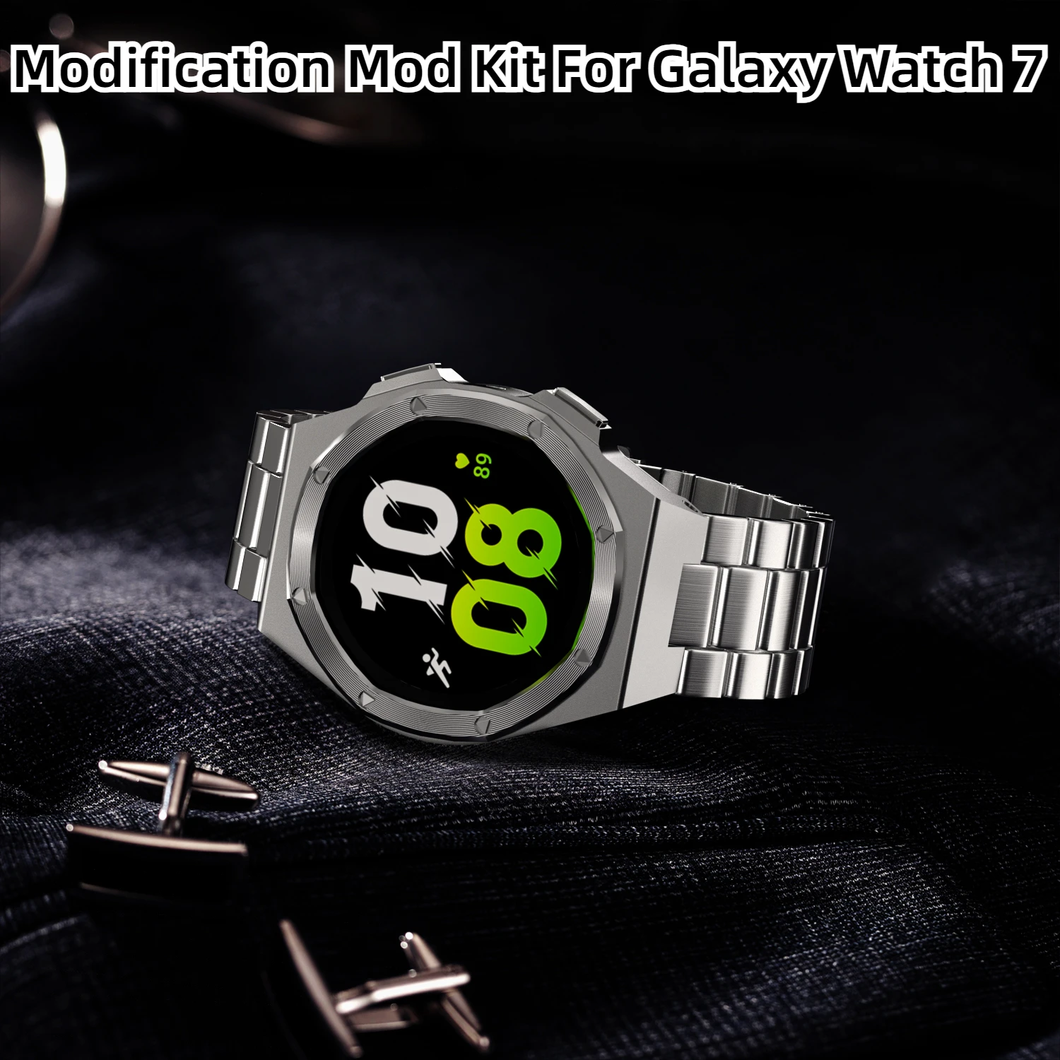 Modification Mod Kit For Samsung Galaxy Watch 7 40mm 44mm Band Metal ...