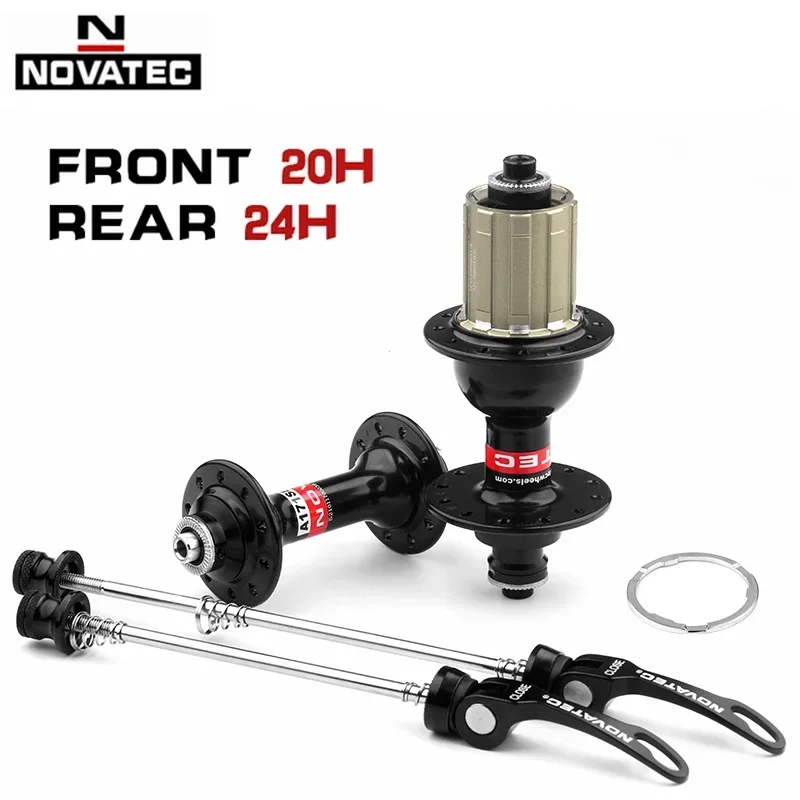 Novatec-Road-Bike-Hubs-with-Quick-Release-V-Brake-Aluminum-Alloy-Black ...