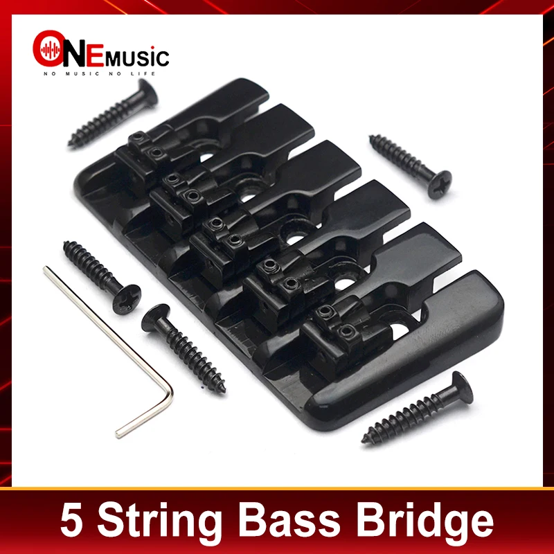 Vintage 5 String Locked Saddle Bass Bridge 95x49.5MM Bottom Through ...