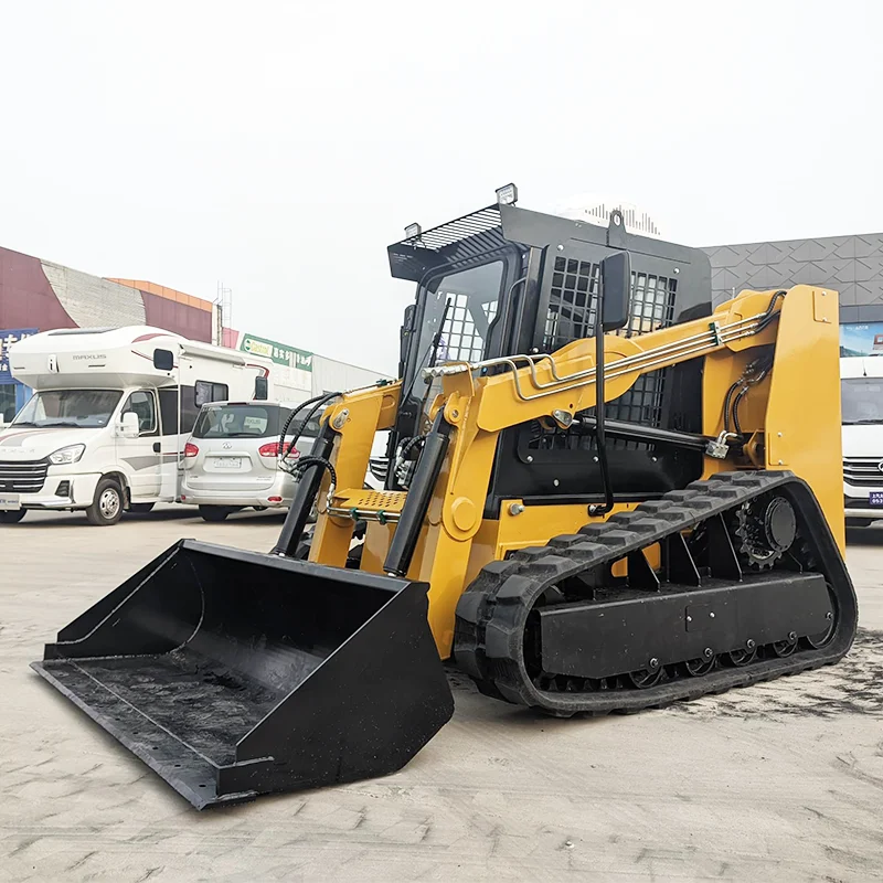 Customized small skid steer loader, front loader, wholesale track skid ...
