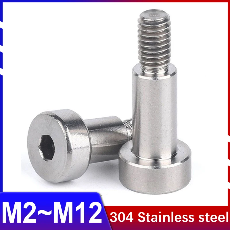 304Stainless Steel Inner Hex Positioned Shaft Shoulder Screw Hexagon ...