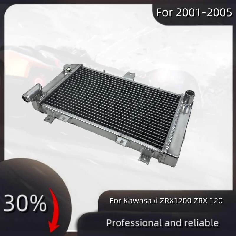 For-2001-2005-Kawasaki-ZRX1200-ZRX-120-All-Aluminum-Radiator-Cooler-Cooling-Coolant-2001-2002 ...