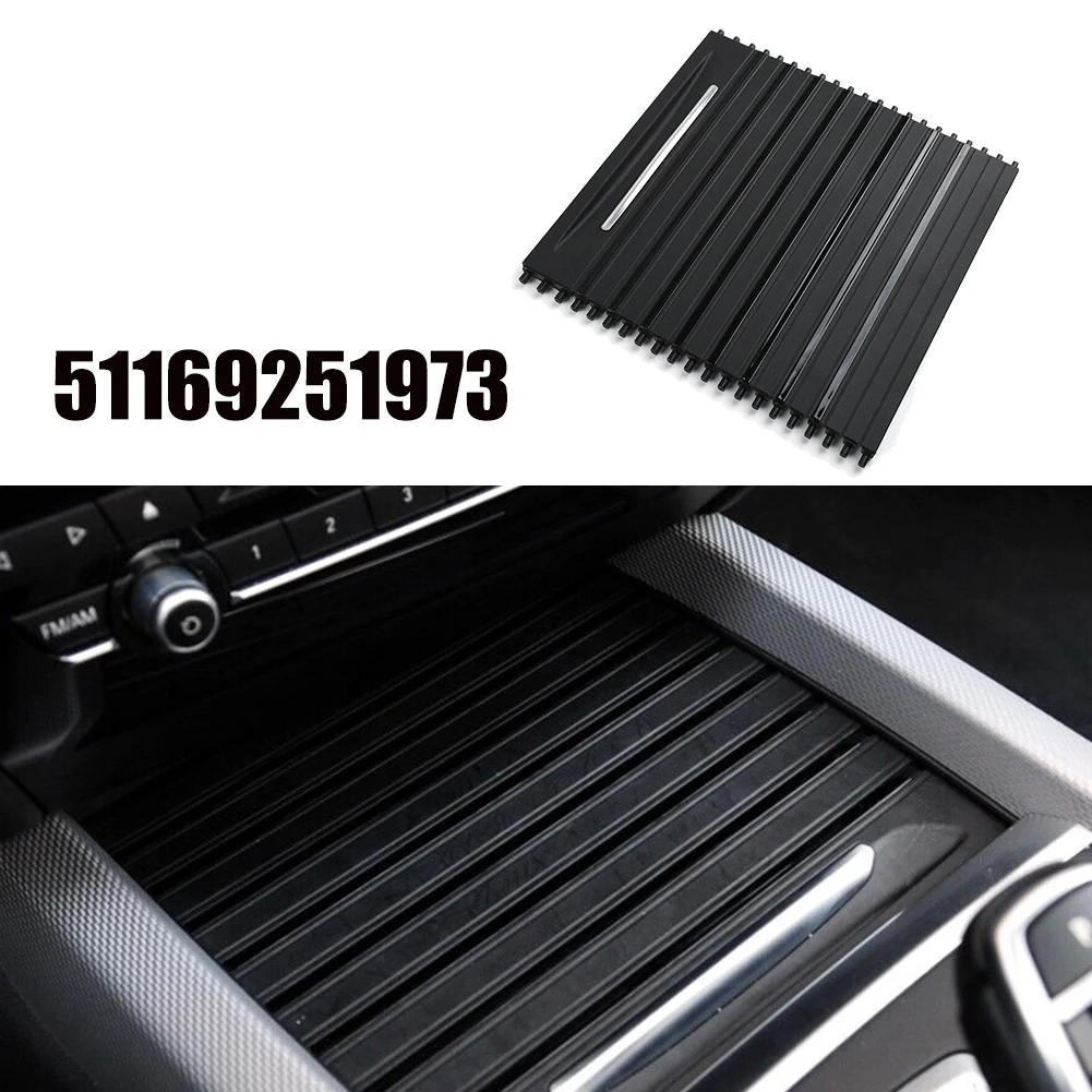 1pc-Car-Center-Console-Cup-Holder-Tray-Roller-Cover-Black-51169251973 ...
