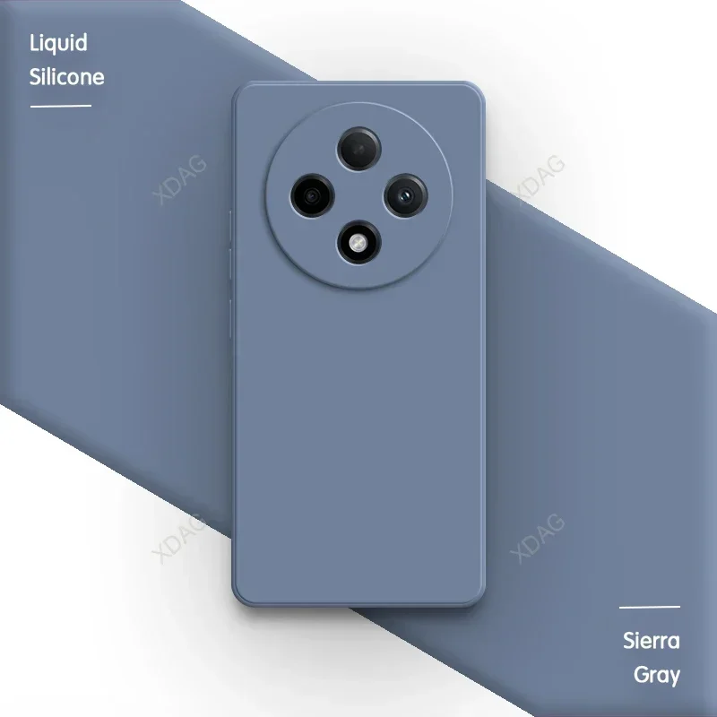 Premium Square Liquid Silicone Phone Case with Original Camera ...