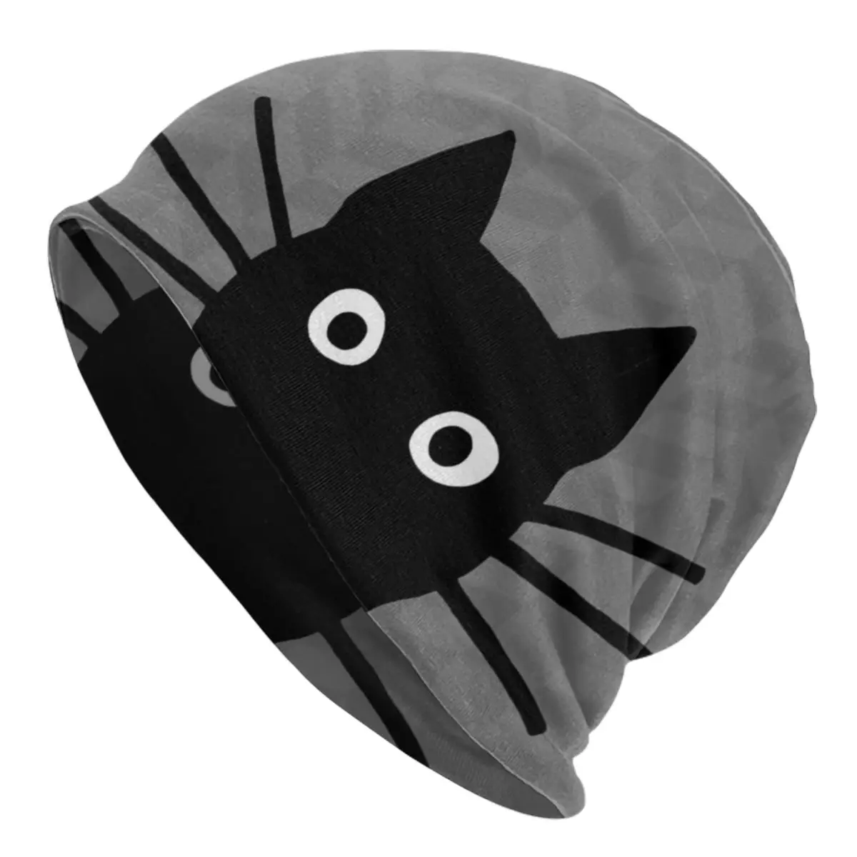 Black-Cat-Face-Bonnet-Hats-Autumn-Winter-Ski-Skullies-Beanies-Hat-for ...