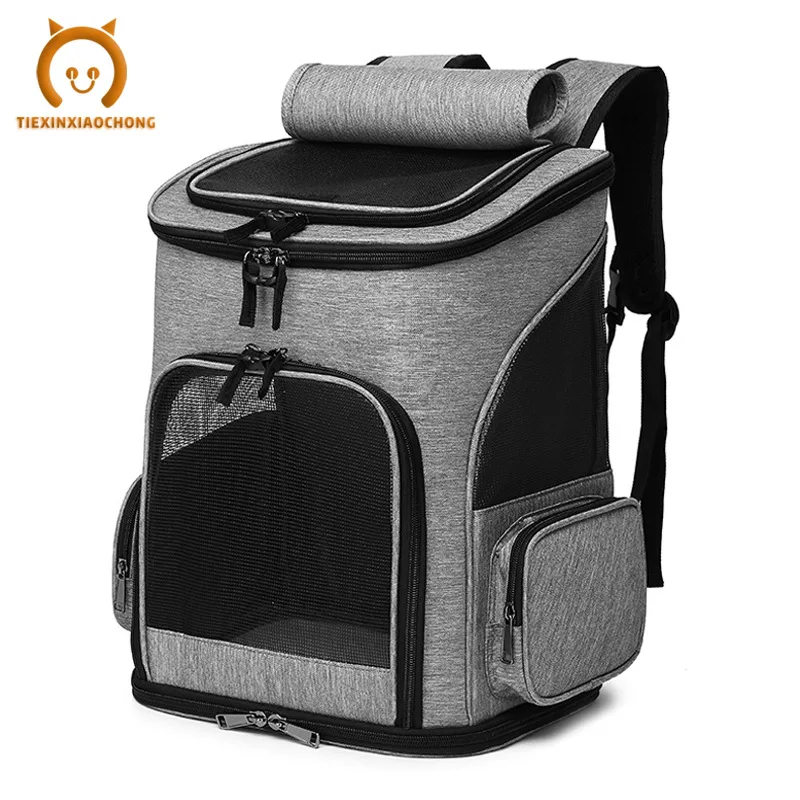Cat-Carrier-Backpack-Expandable-Mesh-Breathable-Foldable-Pet-Travel ...