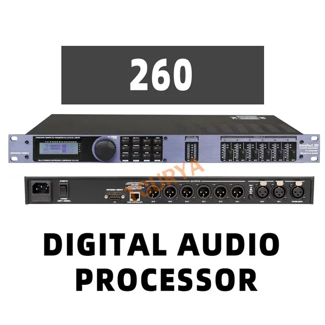 PA/PA2/260 professional digital audio processor 3 into 6 out of speaker ...