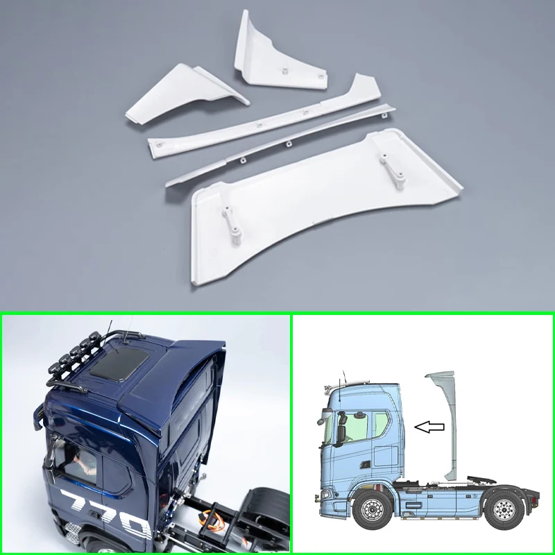 RC-Simulation-Narrow-Rear-Wing-Spoiler-Modification-for-1-14-Tamiya-RC ...