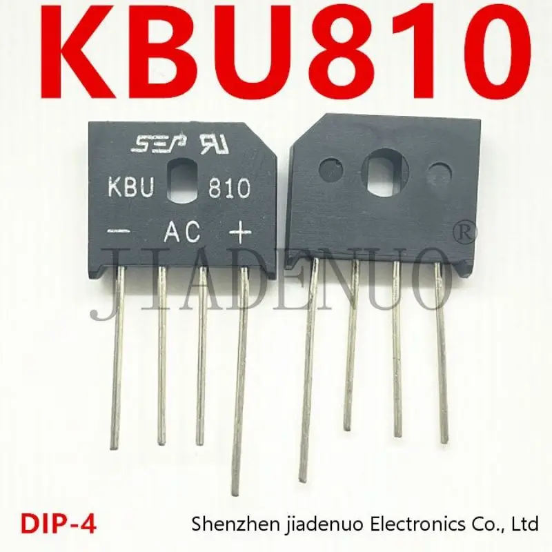 5-10pcs-100-New-KBU-810-KBU-810-flat-bridge-rectifier-bridge-stack ...