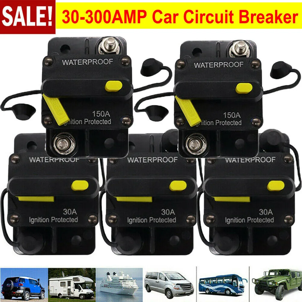 Car-Circuit-Breaker-Fuse-Reset-30-300-Amp-12V-48V-DC-Car-Boat-Auto ...