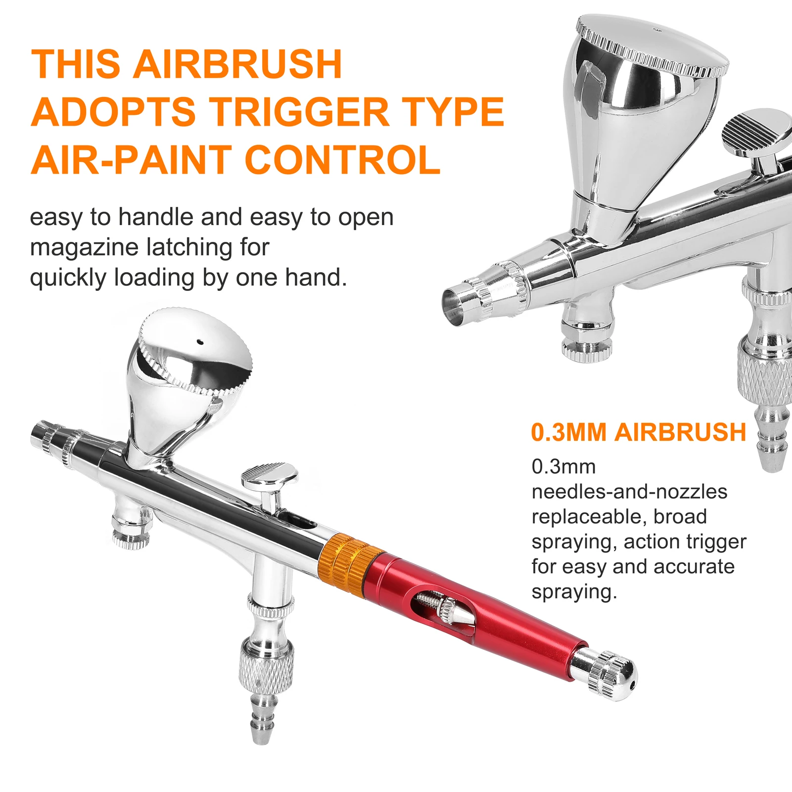 T218 T130 T182C Többcélú Professzionális 0,3 Mm-Es Airbrush Modell ...